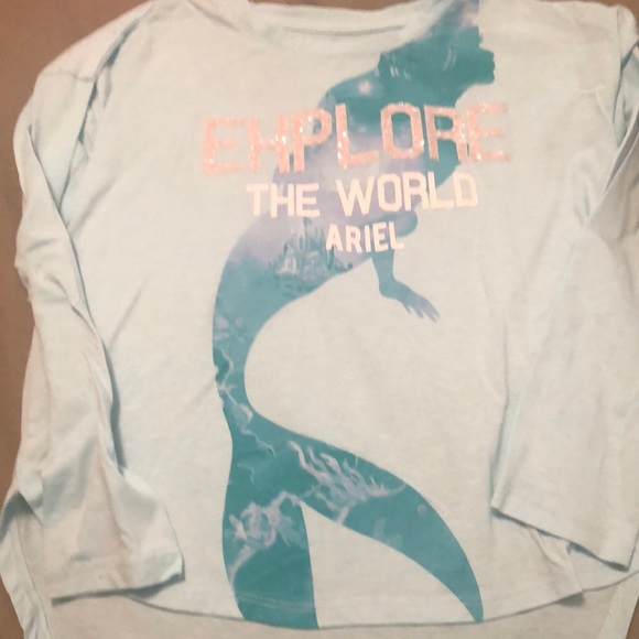 GAP | Shirts & Tops | Calling All Ariel Fans Sparkly Ariel Shirt Made ...